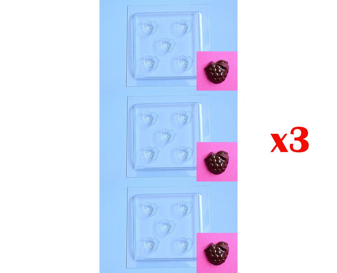 Set of 3 Plastic Molds for Raspberry-shaped Chocolate - Etsy