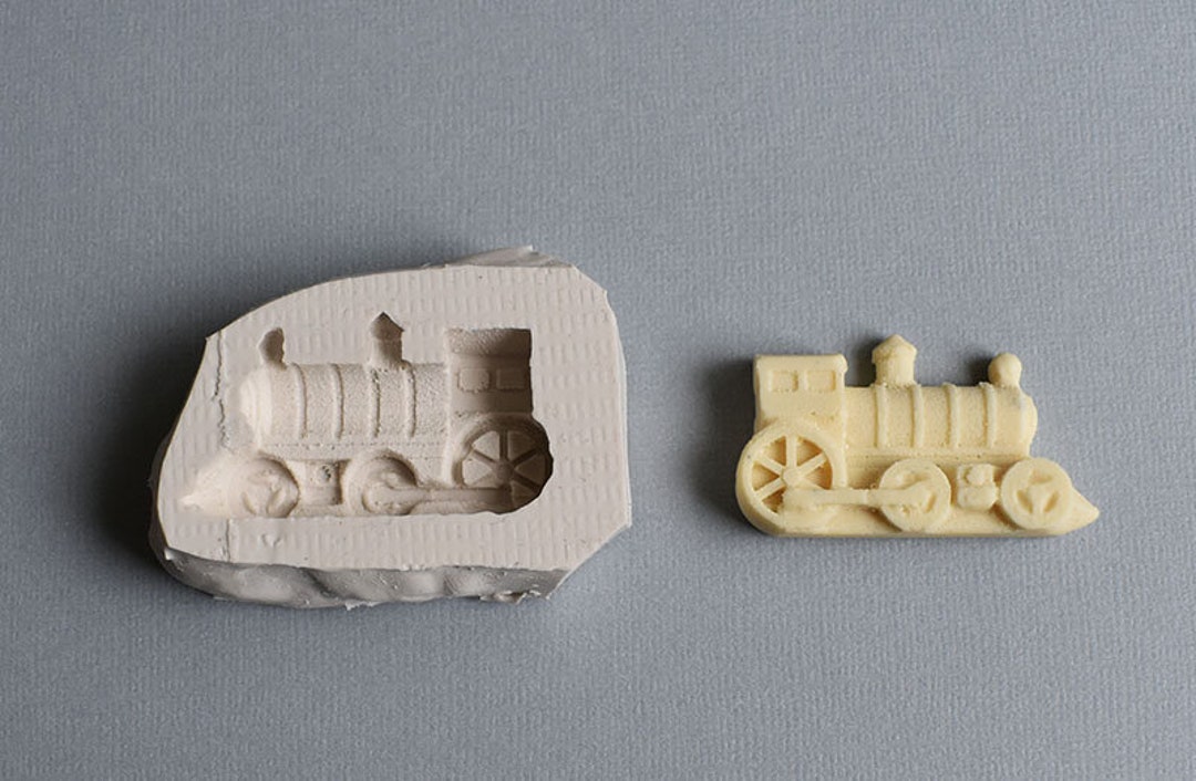 Old Half-locomotive Train Mould in High-quality Flexible Silicone - Etsy