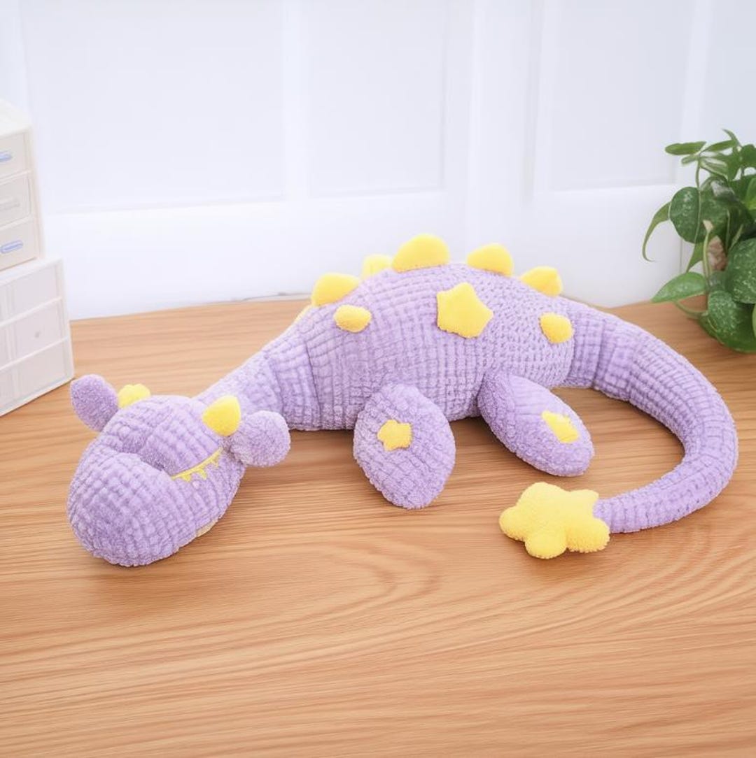 Cute Dragons Crochet Pattern, Sleeping Plesiosaur Dragon PDF Crochet ...