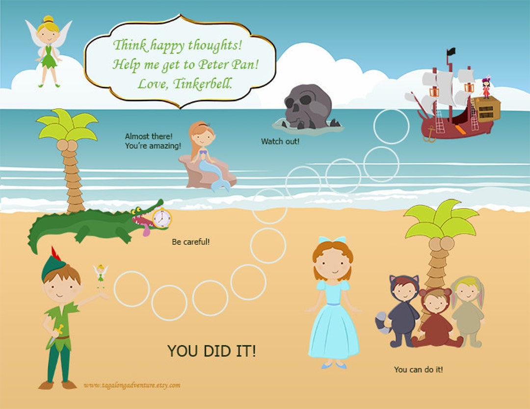 Instand Download, Peter Pan and Tinkerbell, Child Behavior Incentive ...