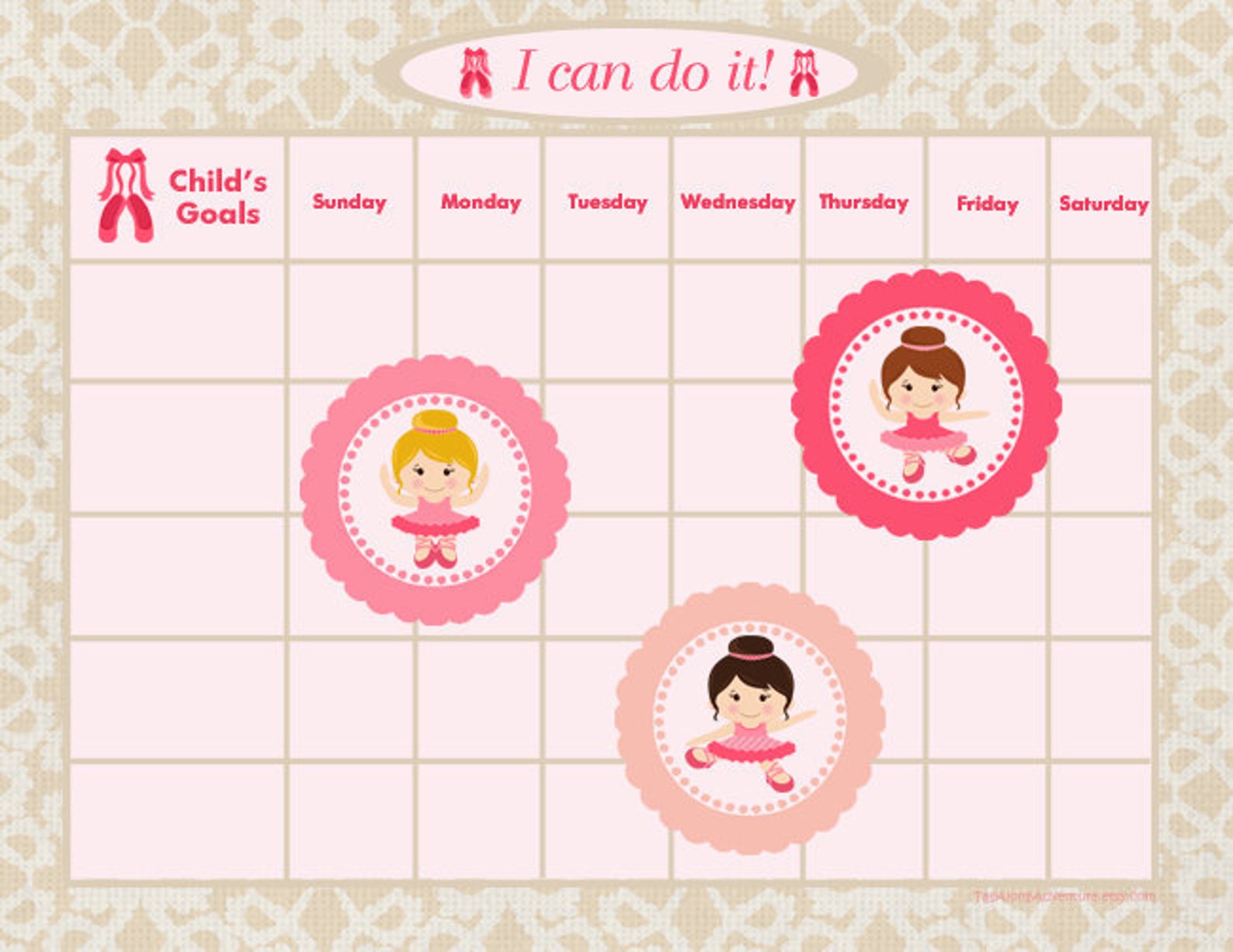 PRINTABLE Personalized Child Behavior Incentive Chart - Four Versions ...