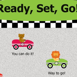PRINTABLE Personalized Reward Chart for Kids - Animal Race - YOU Choose ...