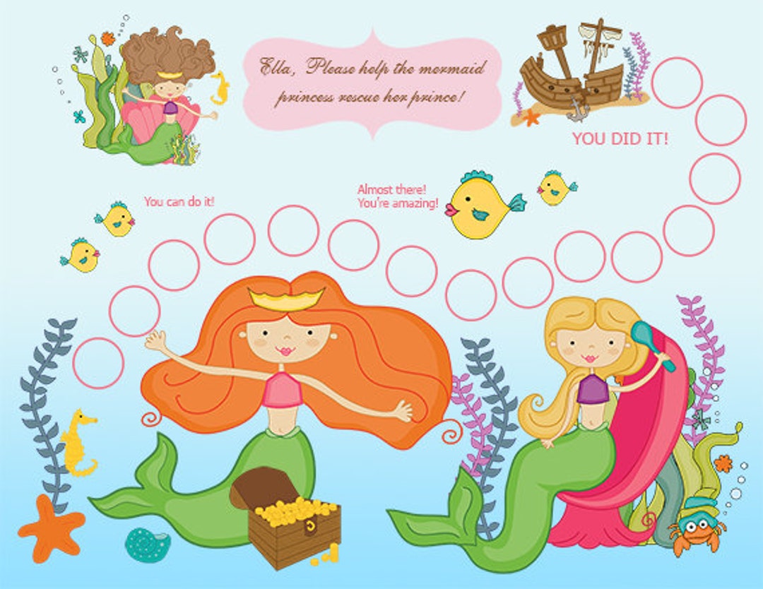 PRINTABLE PERSONALIZED Child Behavior Incentive Chart, Reward Chart ...