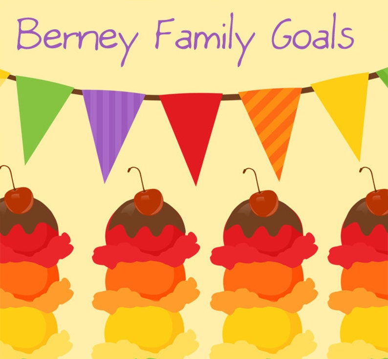 Personalized Incentive Chart for Multiple Children - Ice Cream Rainbow ...