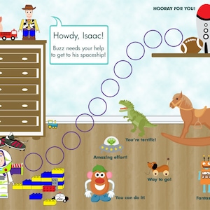 PERSONALIZED Printable Child Behavior Incentive Chart - It's a Toy's ...