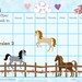 PRINTABLE Personalized Kids Chore/reward Chart - Horses- 3 VERSIONS to ...