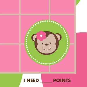 Personalized Child Behavior Incentive Chart - Modern Monkey - Printable ...