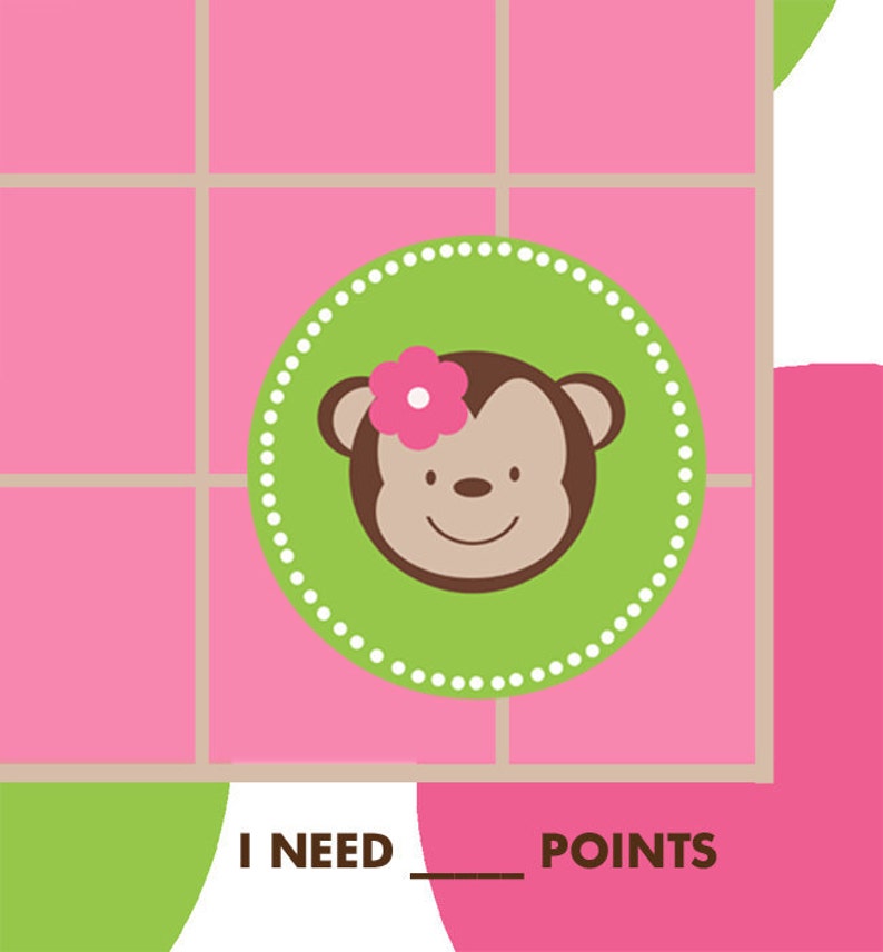 Personalized Child Behavior Incentive Chart - Modern Monkey - Printable ...