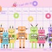 PRINTABLE Personalized Incentive Chart for Kids Robots - Etsy