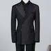 Jeeva Fashion New Stylish Black Stripe Double Breasted Two Piece Suit ...