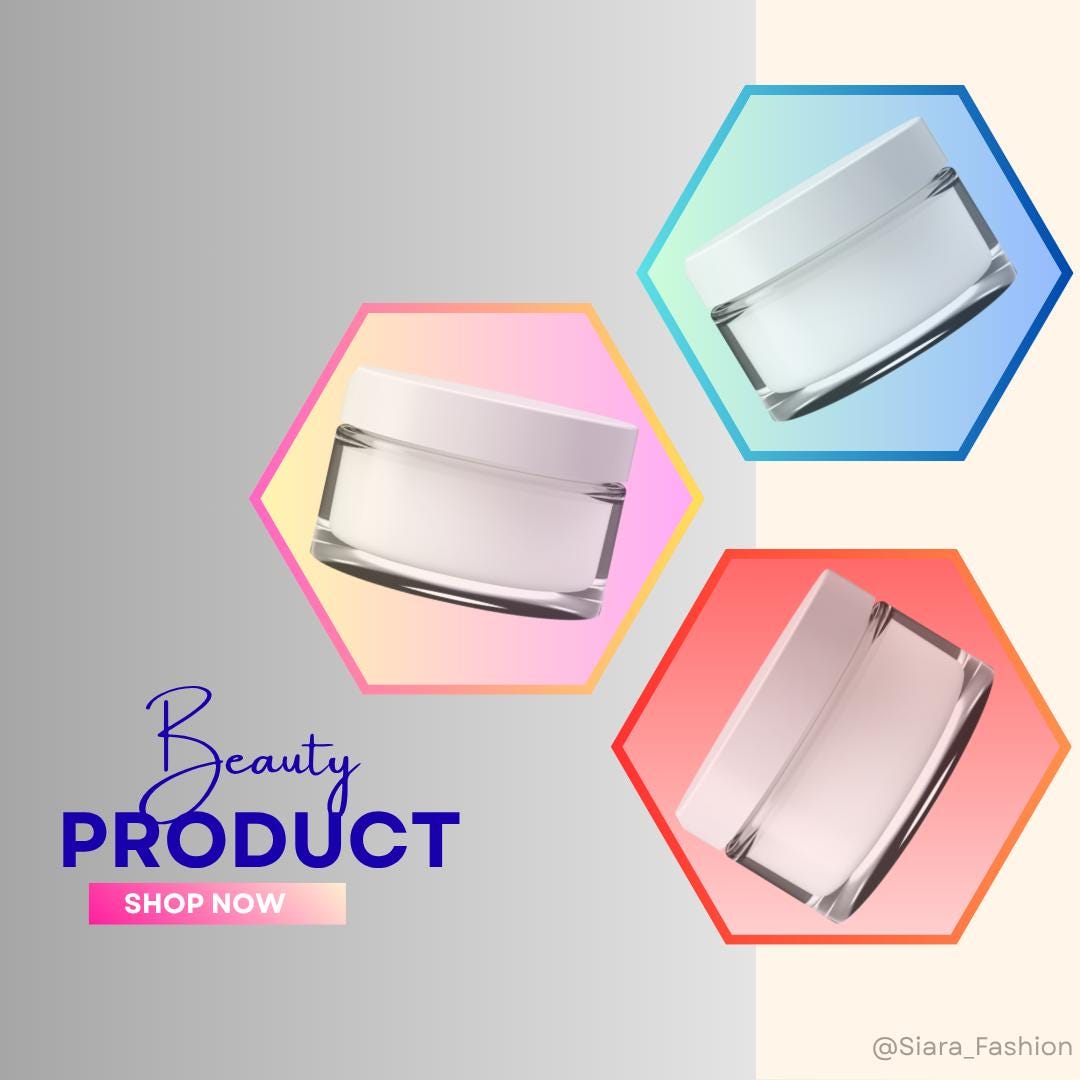 Editable Skincare Product Mockup Canva Template – Beauty Jar Packaging ...