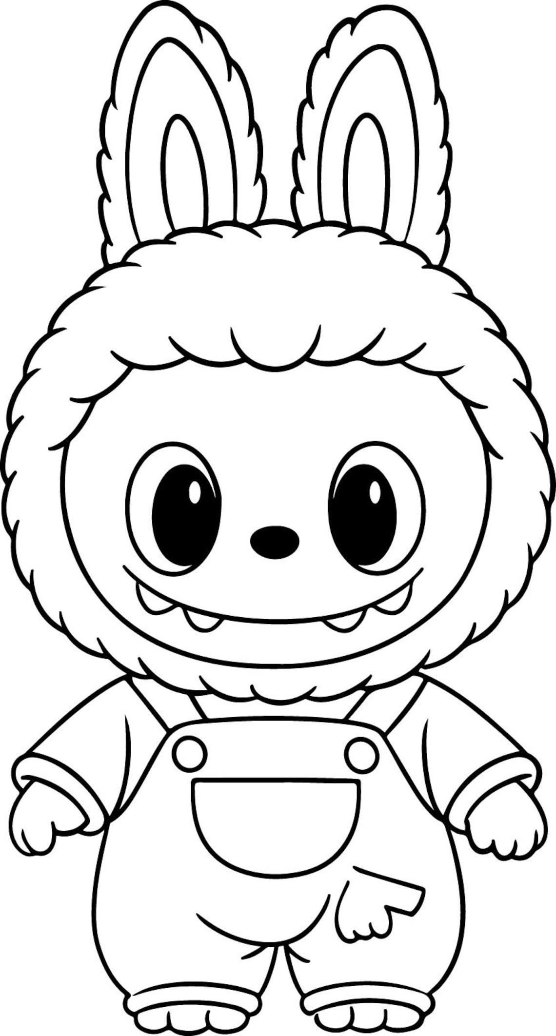 50+ Labubu Coloring Pages for Kids | Cute Cartoon Character Printable ...