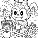 50+ Labubu Coloring Pages for Kids | Cute Cartoon Character Printable ...