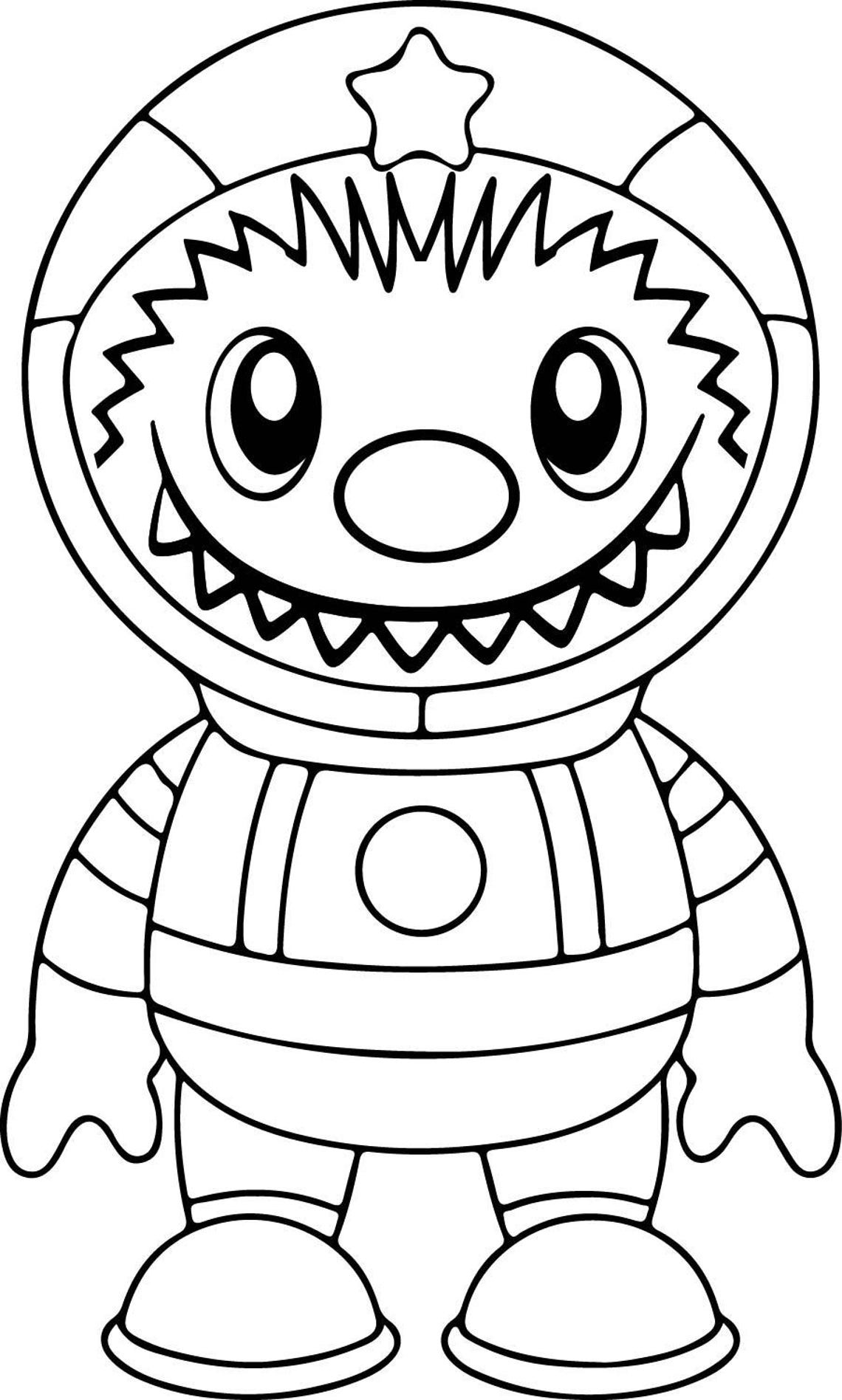 50+ Labubu Coloring Pages for Kids | Cute Cartoon Character Printable ...