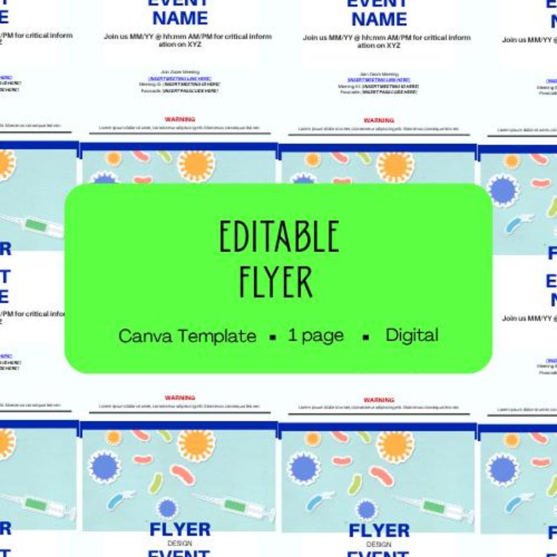 Editable Canva Flyer Template for Events, Workshops & Webinars ...