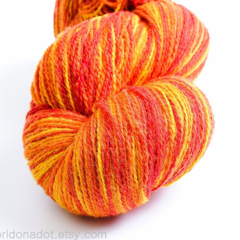 Bright Orange Yarn - Etsy