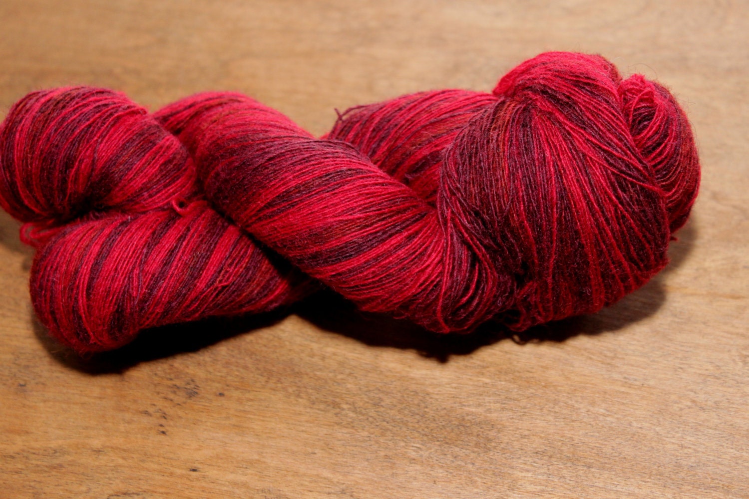 1 Ply Lace Weight Kauni Wool Yarn 8/1 Red Claret Rusty Brown - Etsy