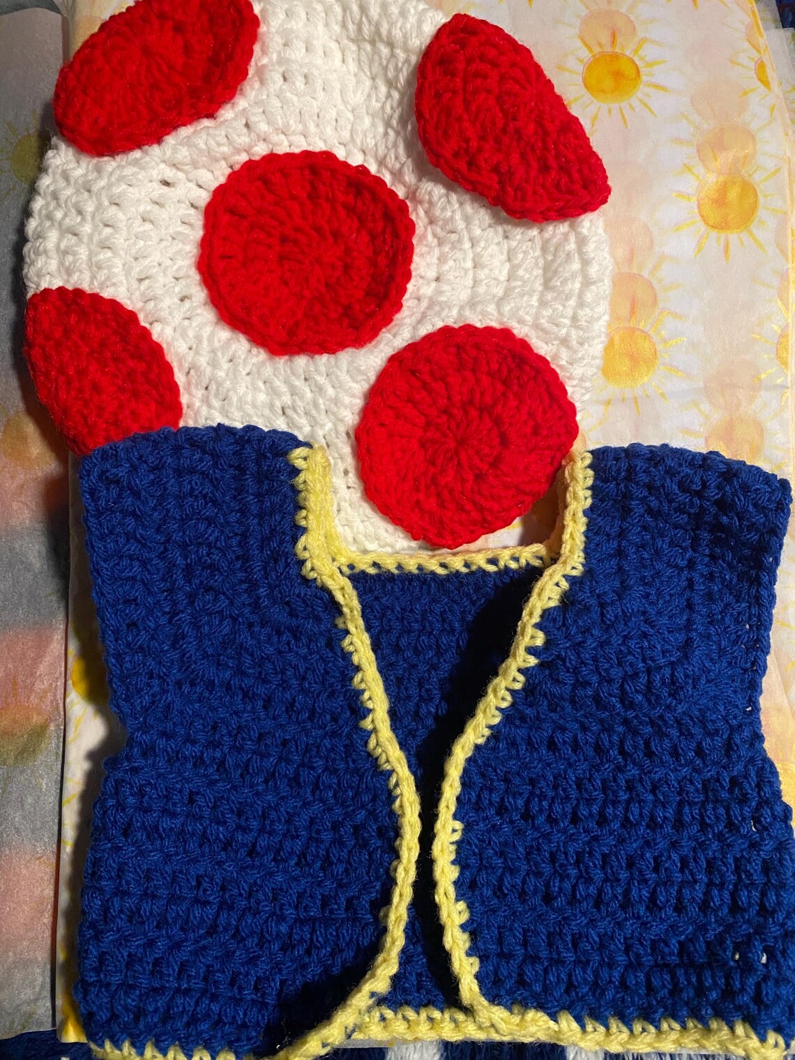 Baby Toad Outfit Costume Mario - Etsy