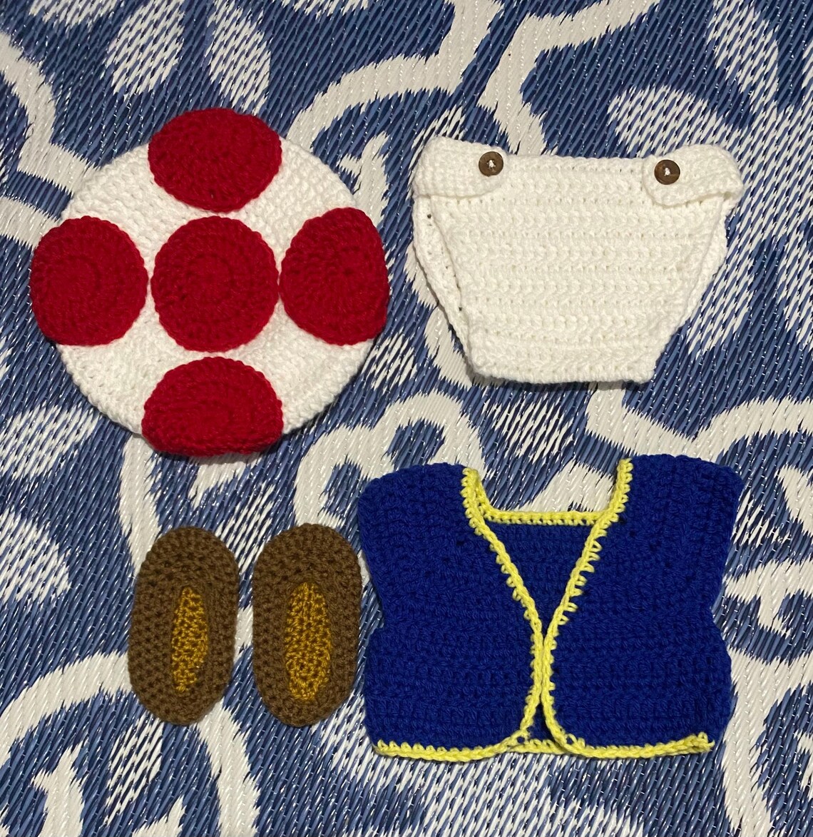 Baby Toad Outfit Costume Mario - Etsy