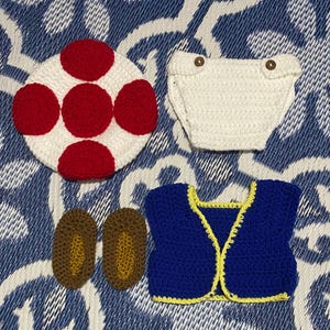 Baby Toad Outfit Costume Mario - Etsy