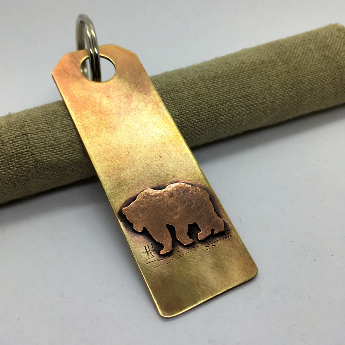 Grizzly Bear Key Chain - Etsy