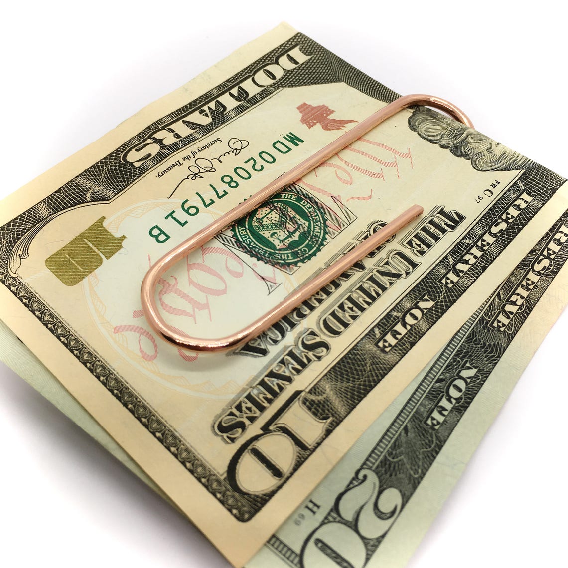 Minimalist Copper Paperclip Money Clip | Etsy