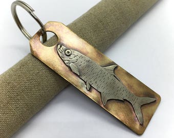 Sockeye Salmon Key Chain Hand Made Fishing Gift | Etsy