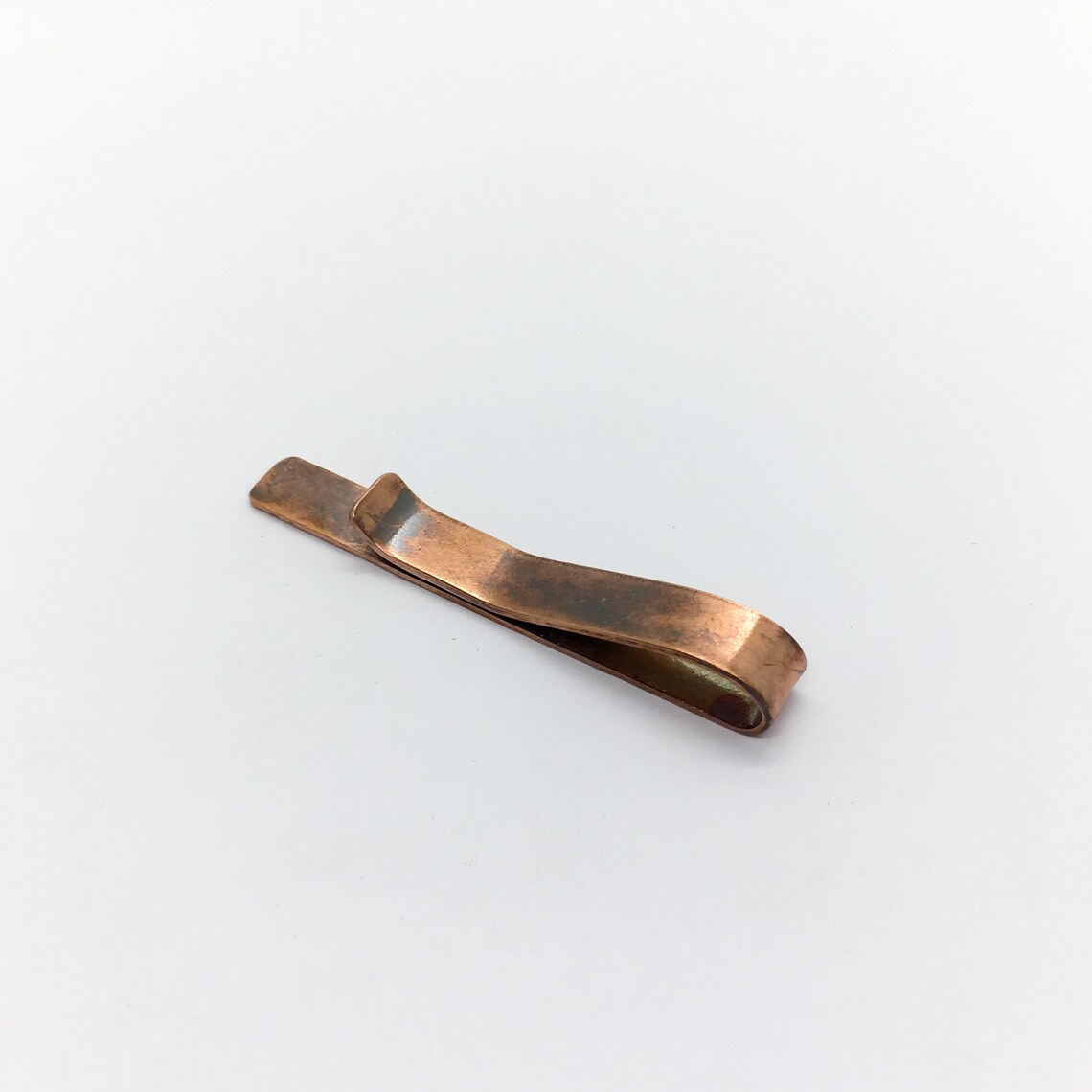 Copper Tie Clip With Cross Hatch Hammered Texture - Etsy