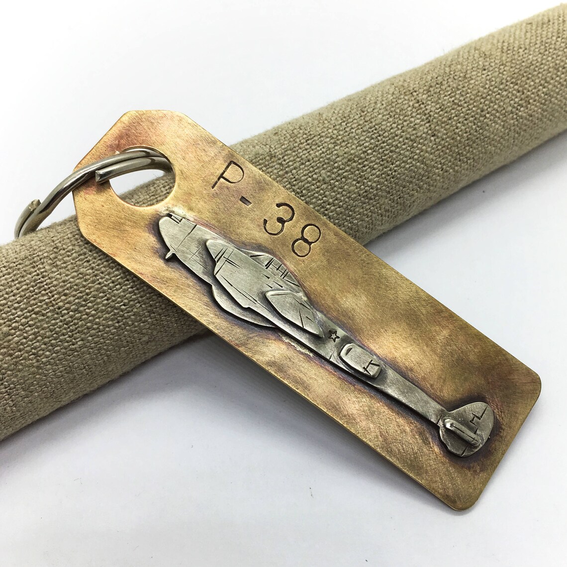 P-38 Lightning Keychain Hand Made World War II Aircraft - Etsy