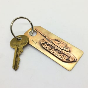 US Army M60 Patton Tank Key Chain - Etsy