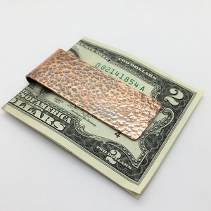 Copper Money Clip With Hammered Texture - Etsy