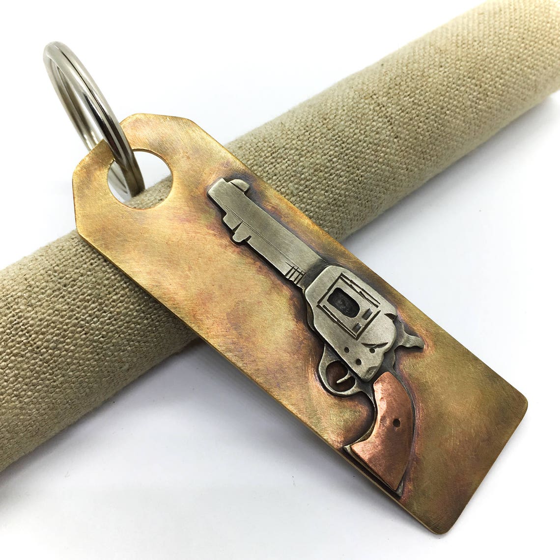 Single Action Army Revolver Keychain Old West Gun Keychain - Etsy