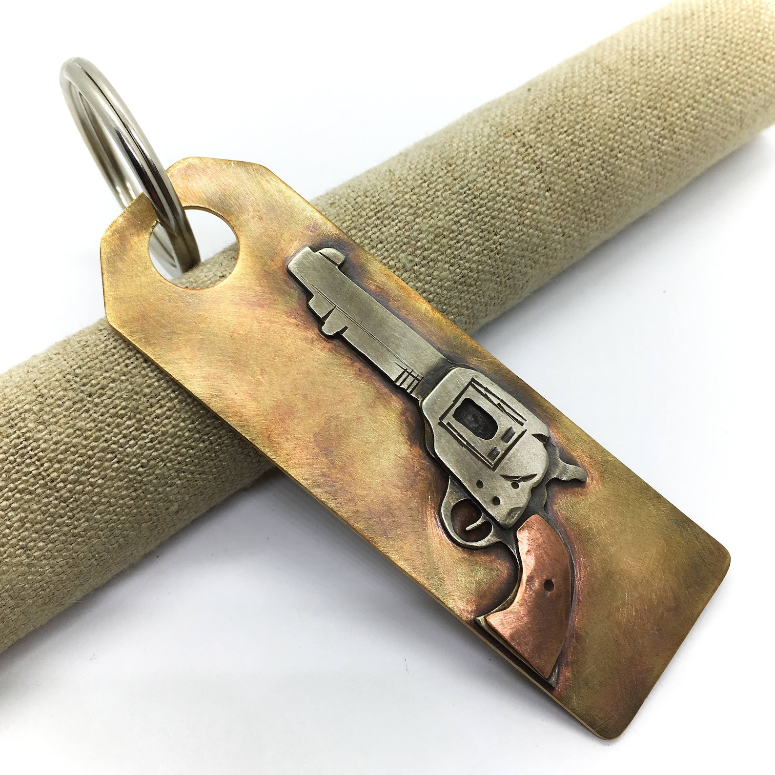 Single Action Army Revolver Keychain Old West Gun Keychain - Etsy