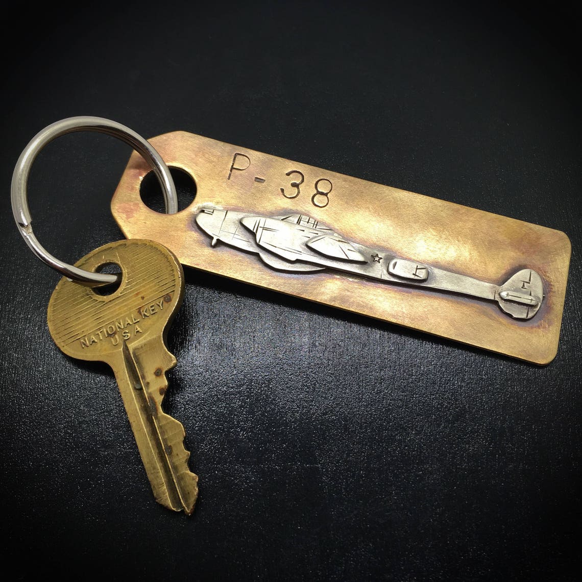 P-38 Lightning Keychain Hand Made World War II Aircraft - Etsy