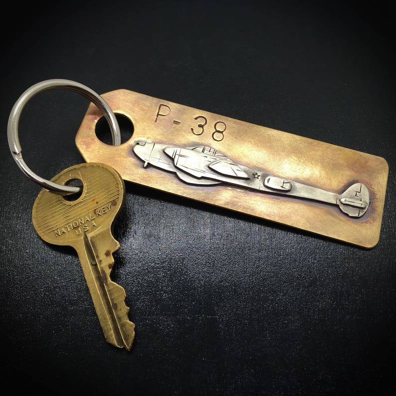P-38 Lightning Keychain Hand Made World War II Aircraft - Etsy
