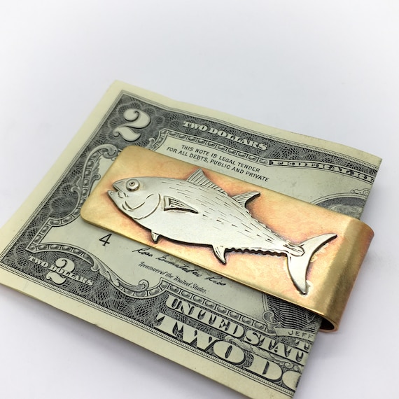 Atlantic bluefin tuna money clip | Etsy