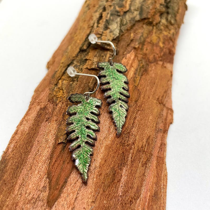 Fern Earrings - Etsy