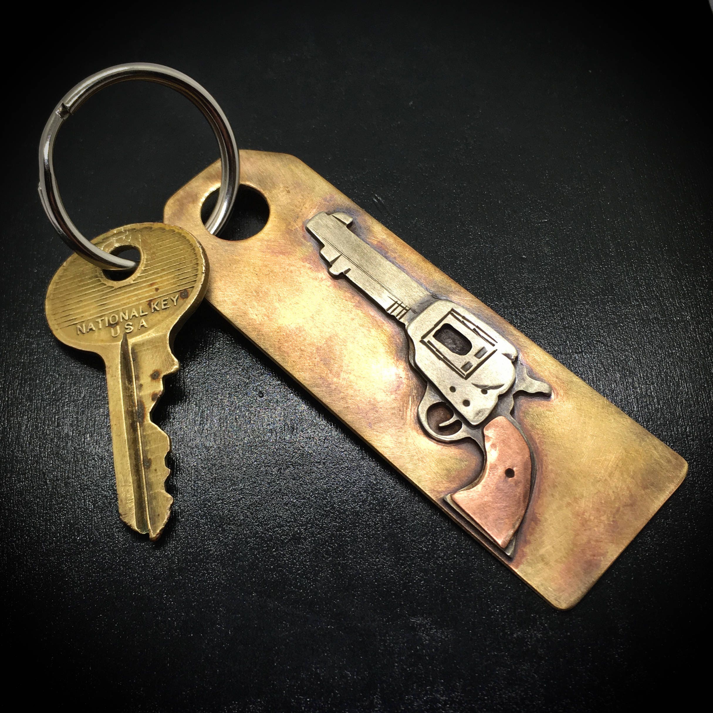 Single Action Army Revolver Keychain Old West Gun Keychain - Etsy
