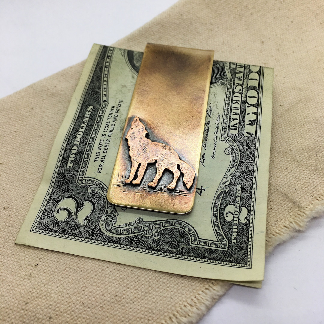 Wolf Money Clip - Etsy