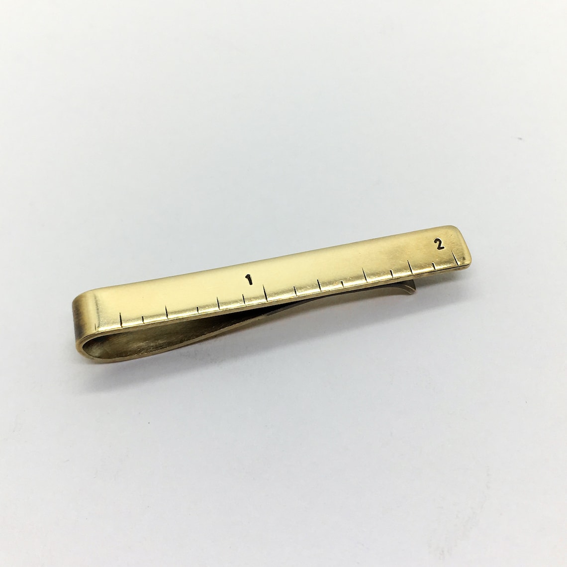 Gold Ruler Tie Clip Hand Made Tie Clip Men's Accessories - Etsy