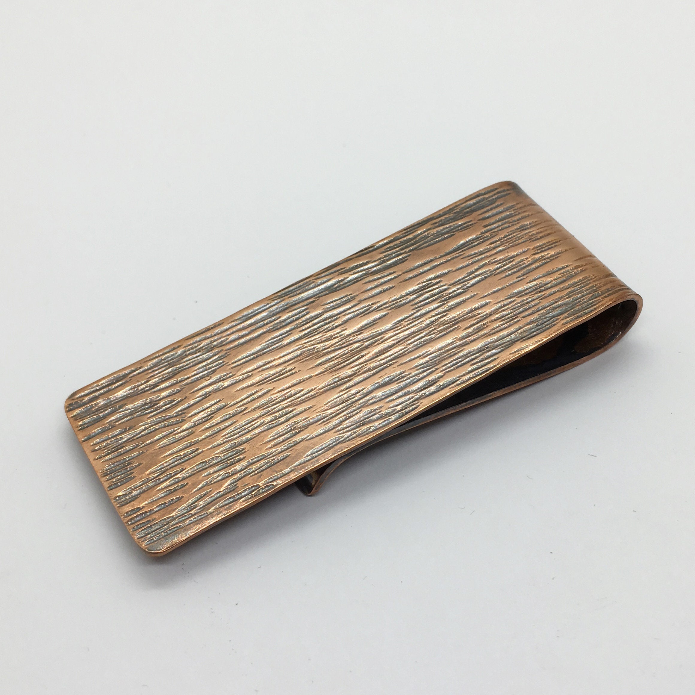 Copper Money Clip With Straight Hammered Texture - Etsy