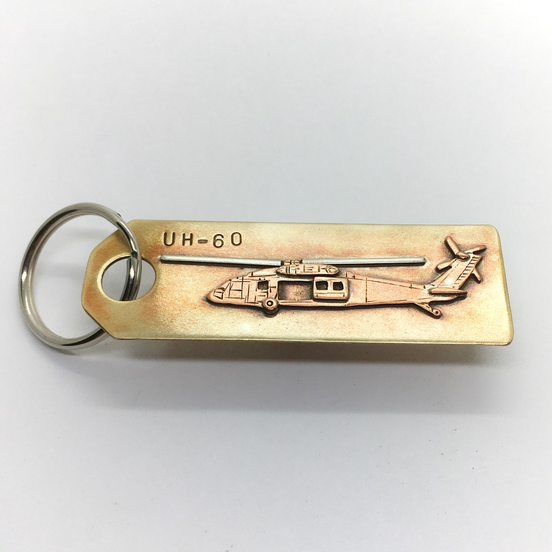 UH-60 Black Hawk Helicopter Keychain - Etsy