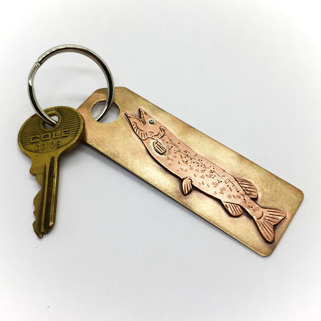 Northern Pike Hand Made Key Chain, Pike Fishing Gift - Etsy