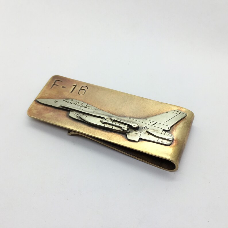 F-16 Fighting Falcon U.S. Air Force Fighter Jet Money Clip - Etsy