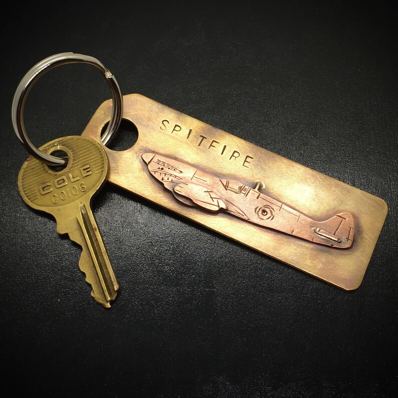 Spitfire Hand Made World War II Aircraft Keychain | Etsy