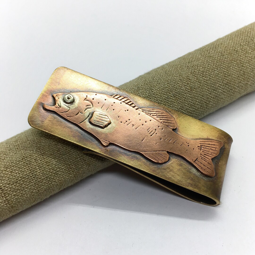 Largemouth Bass Money Clip Hand Made Bass Fishing Gift - Etsy