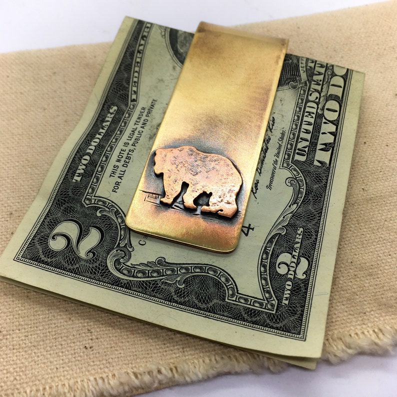Grizzly Bear Money Clip - Etsy