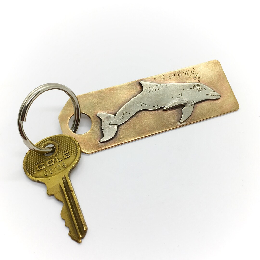 Dolphin Keychain Hand Made Bottlenose Dolphin Gift - Etsy