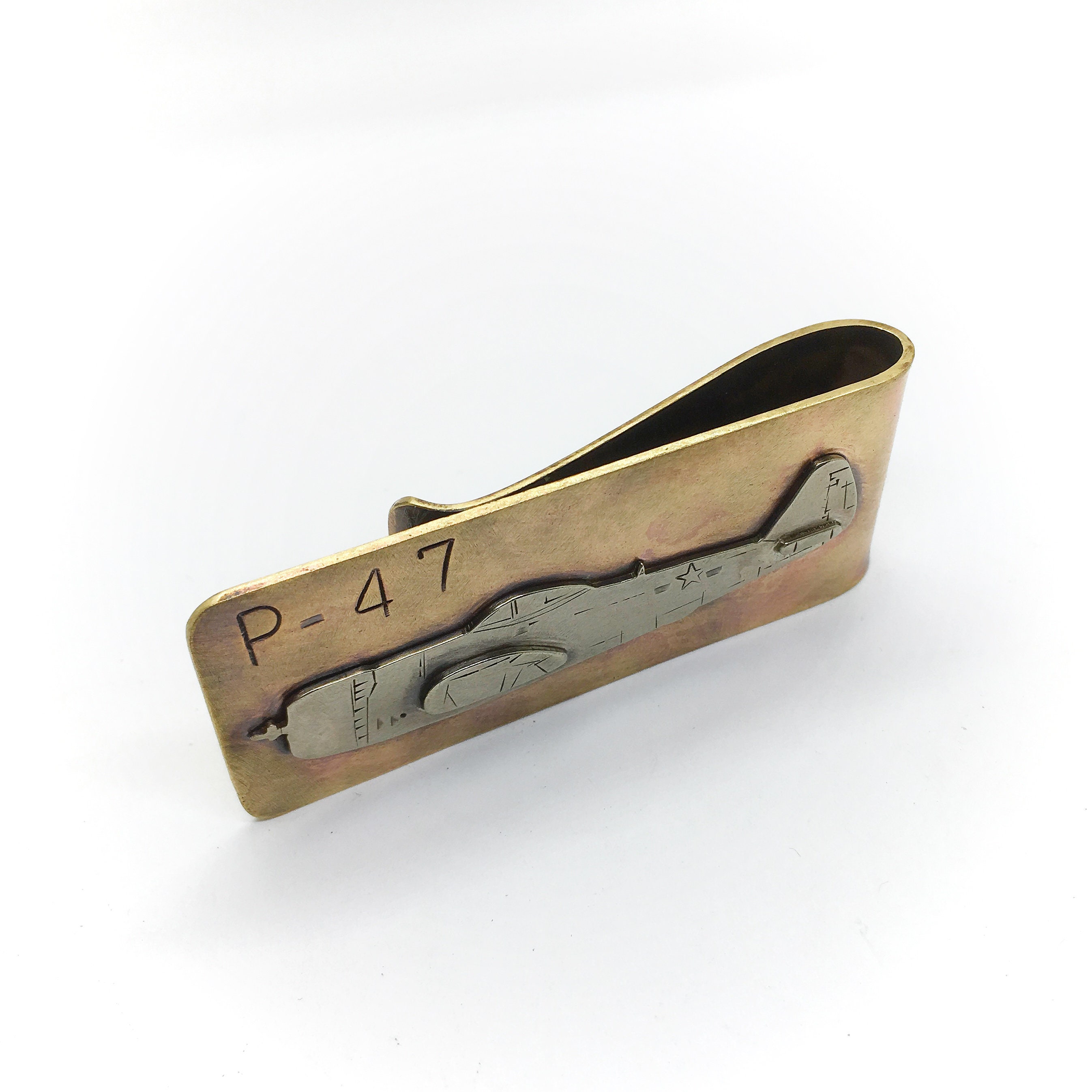 P-47 Money Clip World War Two Airplane Hand Made Money Clip - Etsy