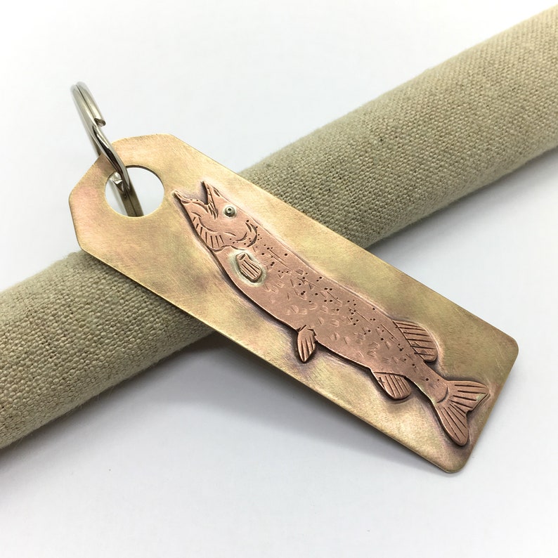 Northern Pike Hand Made Key Chain Pike Fishing Gift - Etsy